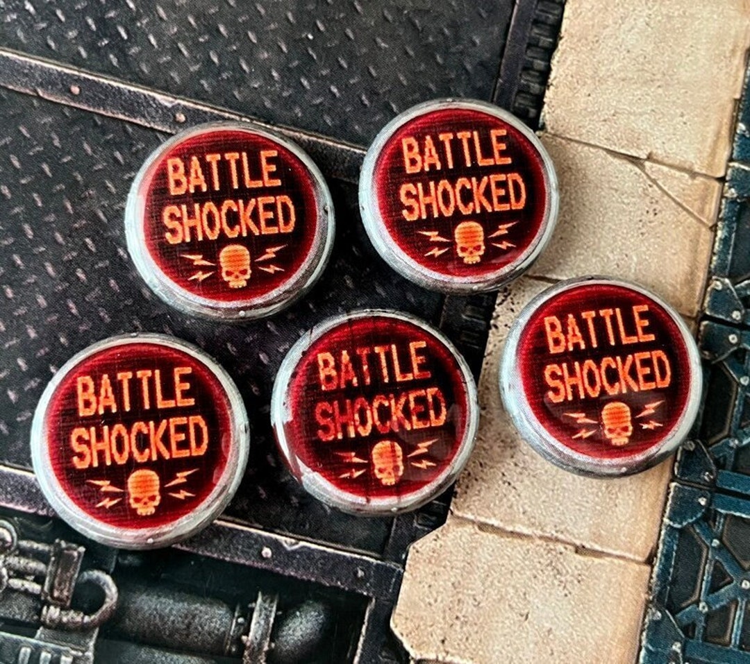 Battle Shocked Token Set - Etsy