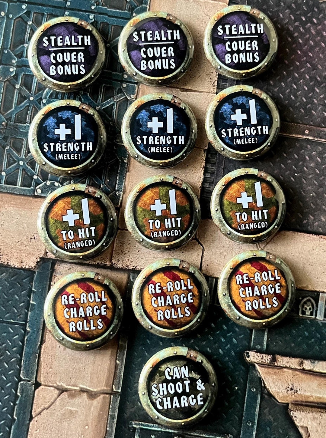 Greenskin Tactik Token Set - Etsy
