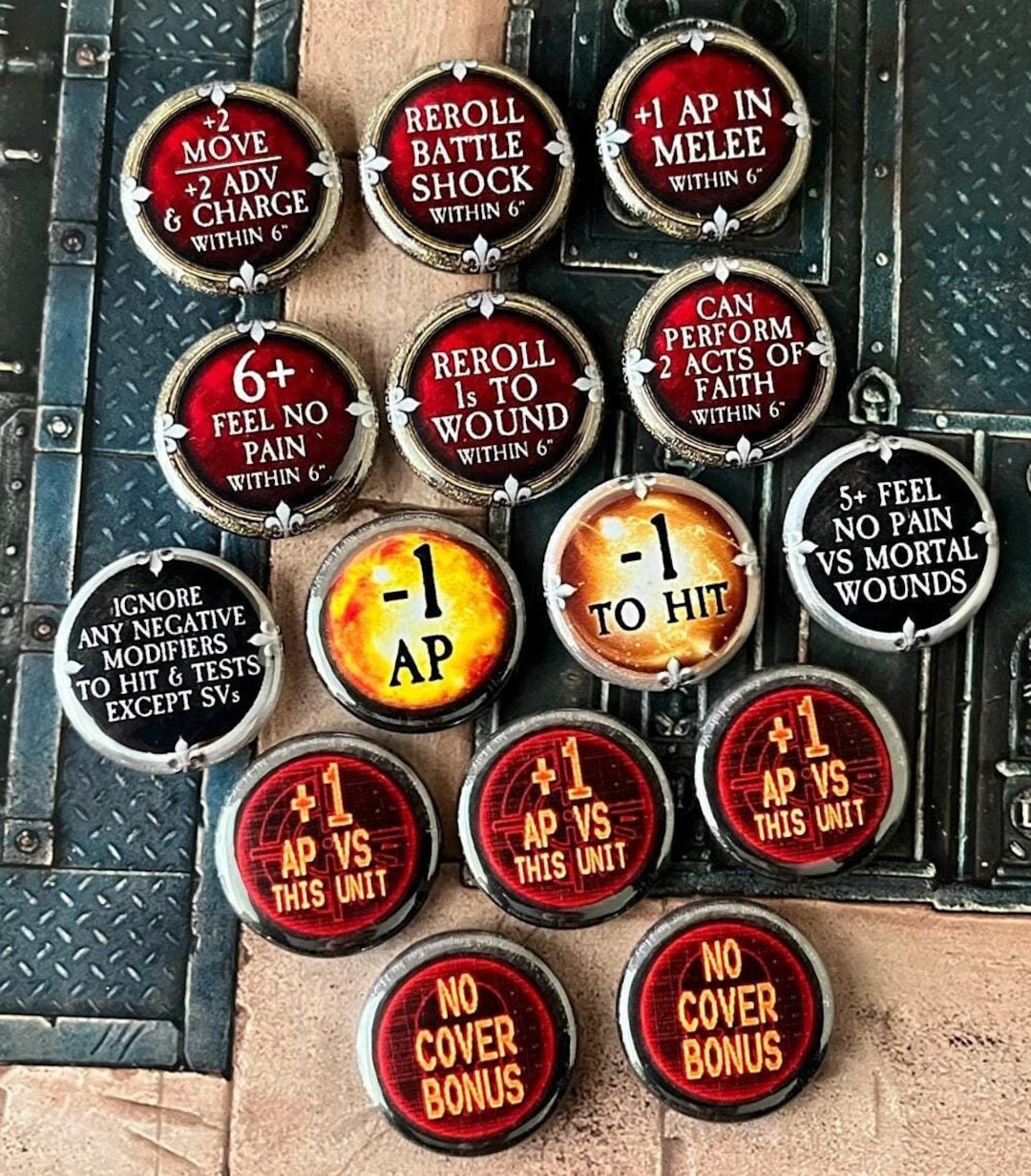 Battle Sister Token Set [updated] - Etsy