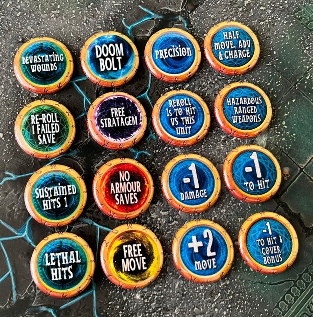 Dark Sorcerer Token Set - Etsy