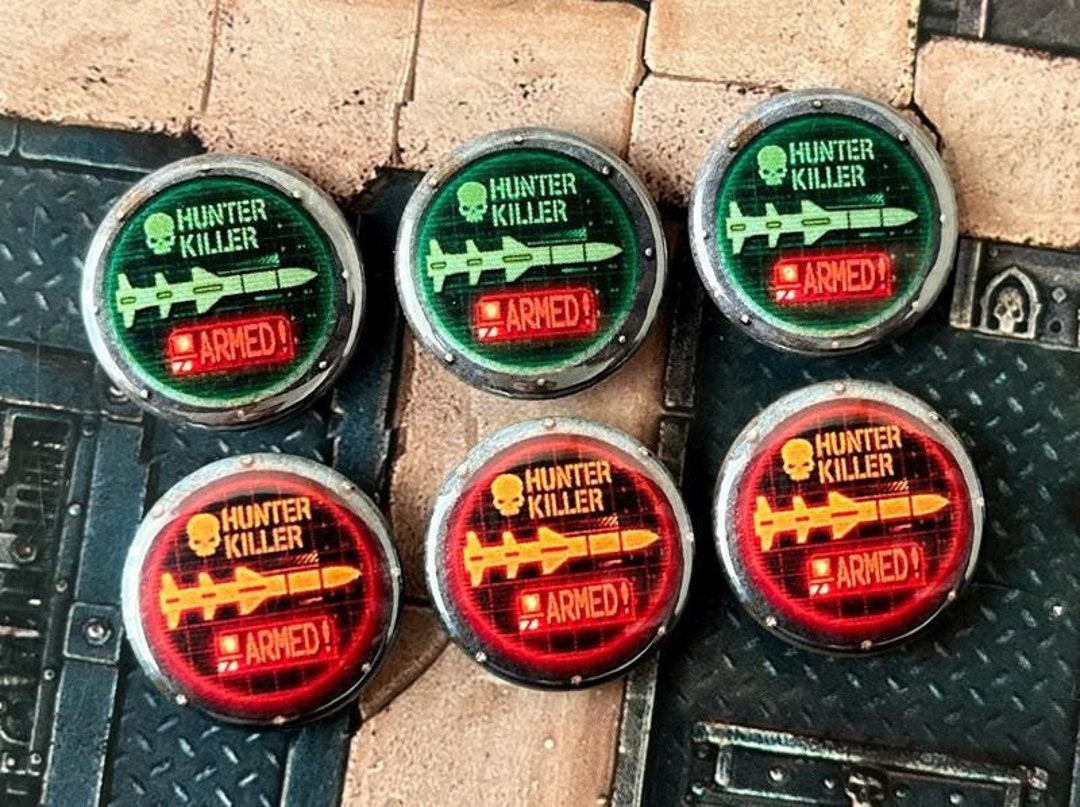 Hunter Killer Missile Token Set - Etsy