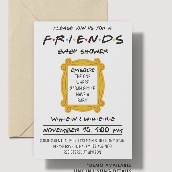 Friends Baby Shower - Etsy