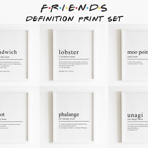 Friends Definition - Etsy