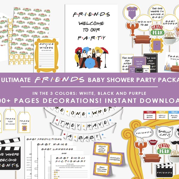 Friends Baby Shower - Etsy