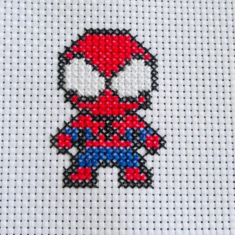 Spider Man Cross Stitch Pattern - Etsy