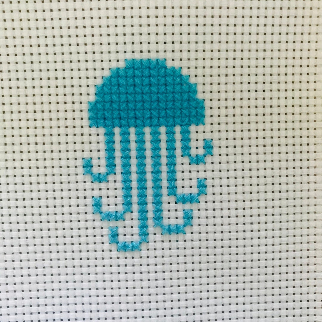 Jellyfish Cross Stitch Pattern PDF, Modern Cross Stitch, Beginner Cross ...