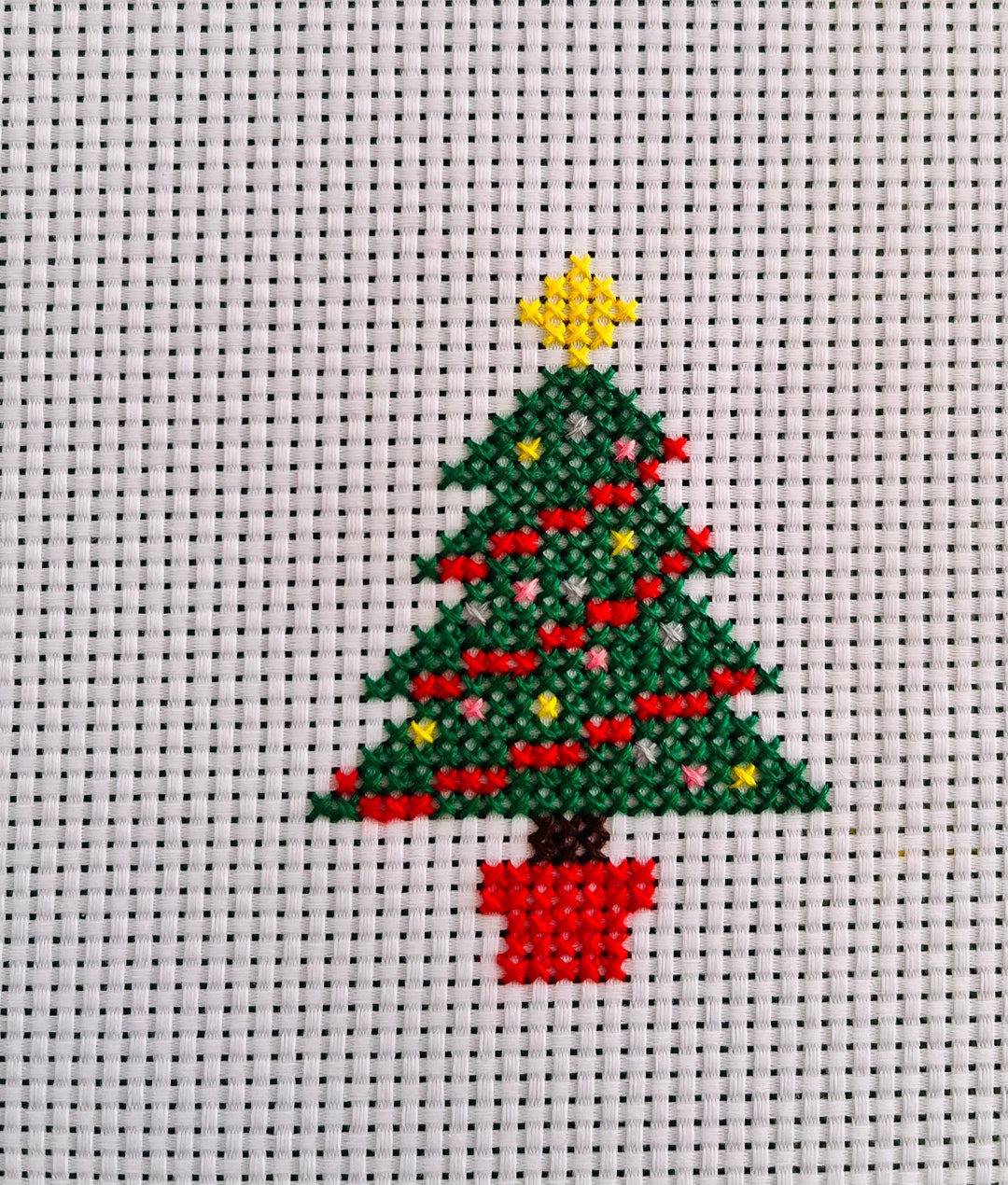 Patrón punto de cruz Árbol de Navidad PDF Punto de cruz - Etsy México