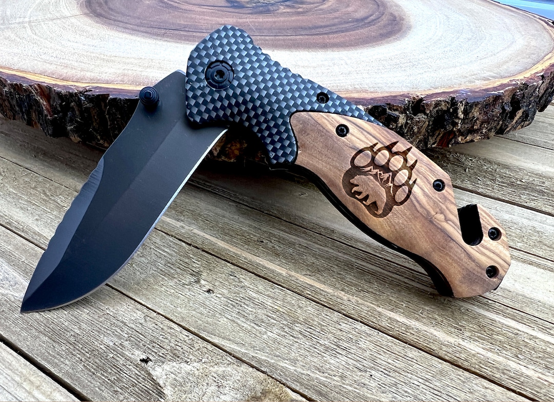 Bear Knife 3, Bear Paw , Pocket Knife, Mountain Knife - Etsy