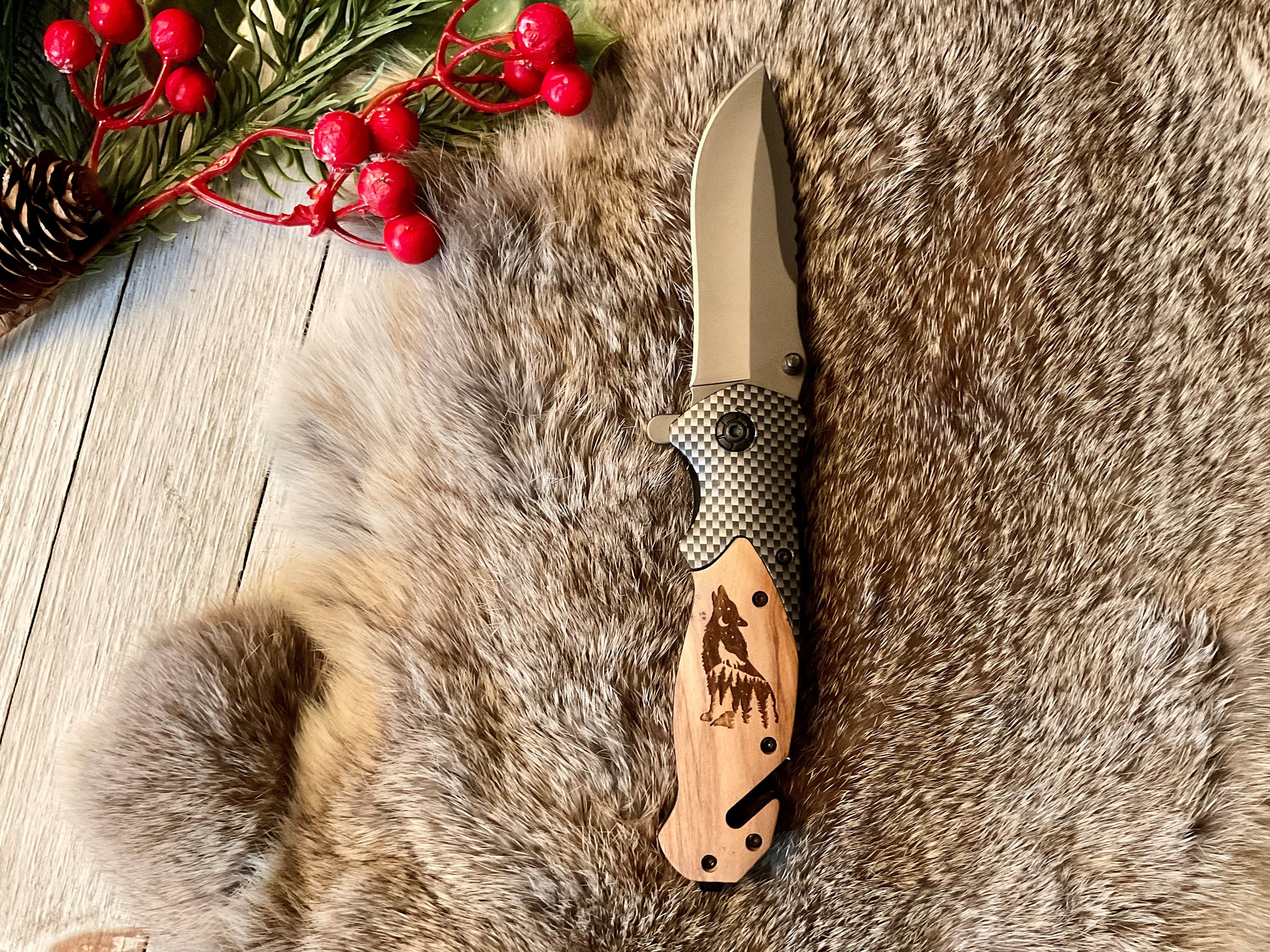 Wolf Howling Knife - Etsy