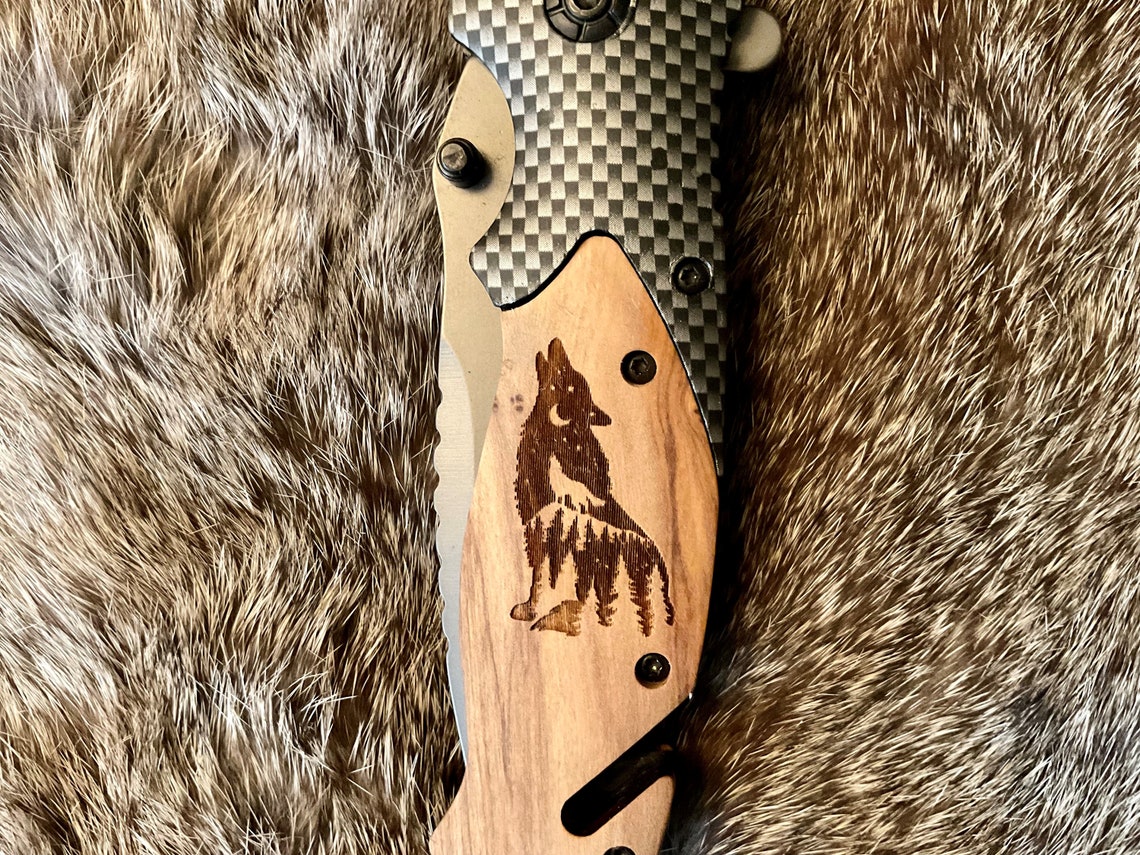 Wolf Howling Knife - Etsy