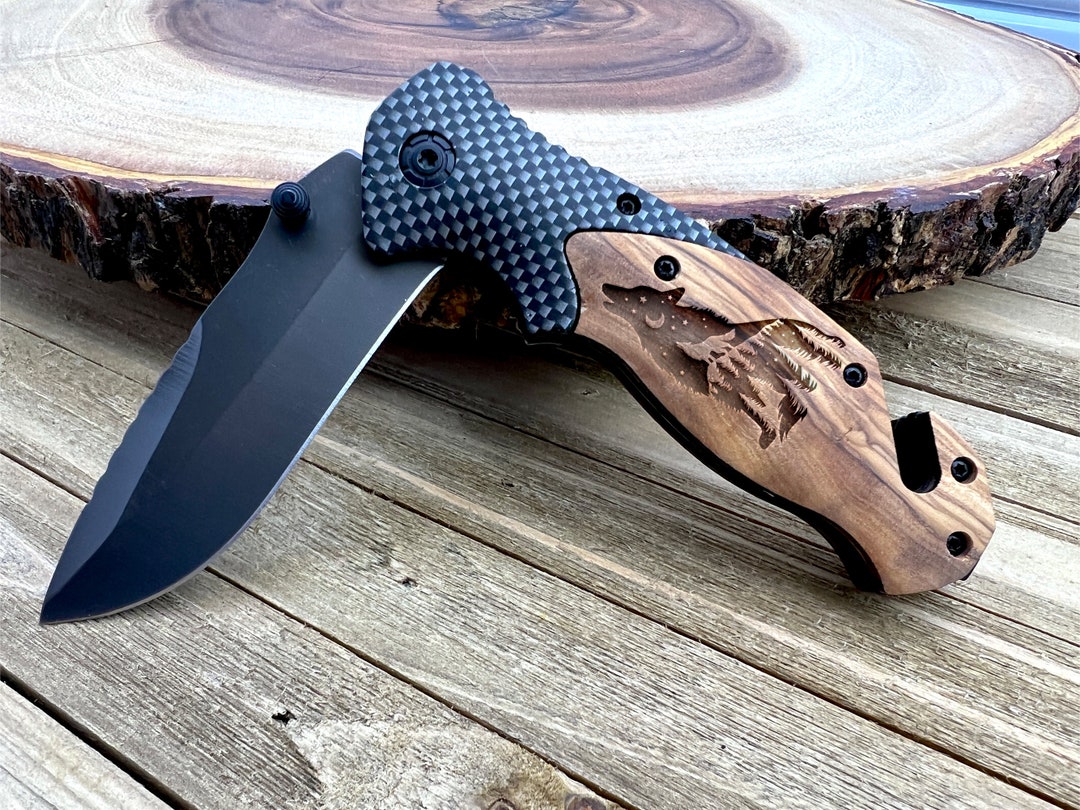 Wolf Howling Knife - Etsy