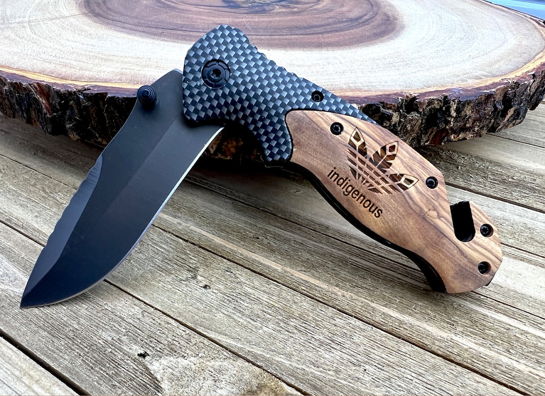 Indigenous Knife, Native American Pocket Knife - Etsy