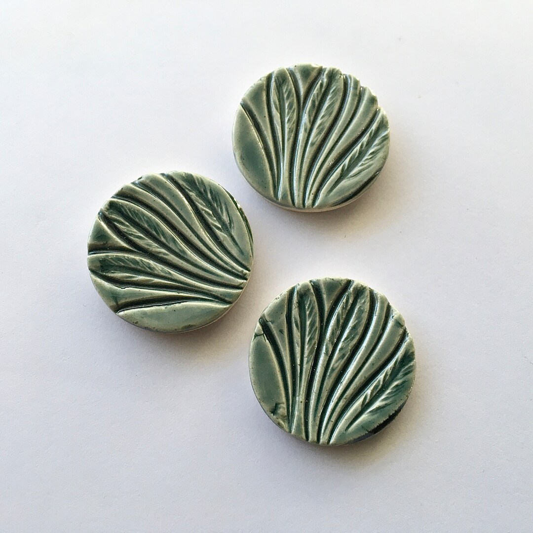 Garden Leaves Mosaic Tiles Hand Made 1 1/4 - Etsy