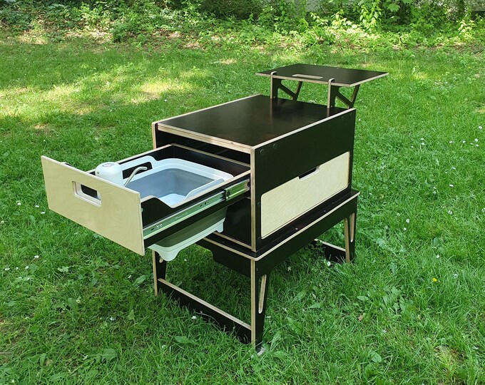 Portable Camping Kitchen, Laminated Plywood, Outdoor Camp Kitchen - Etsy