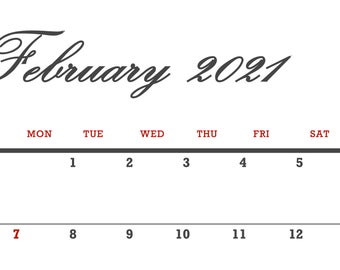 February Planner Cover Printable Coloring Page for Bullet Journal and ...