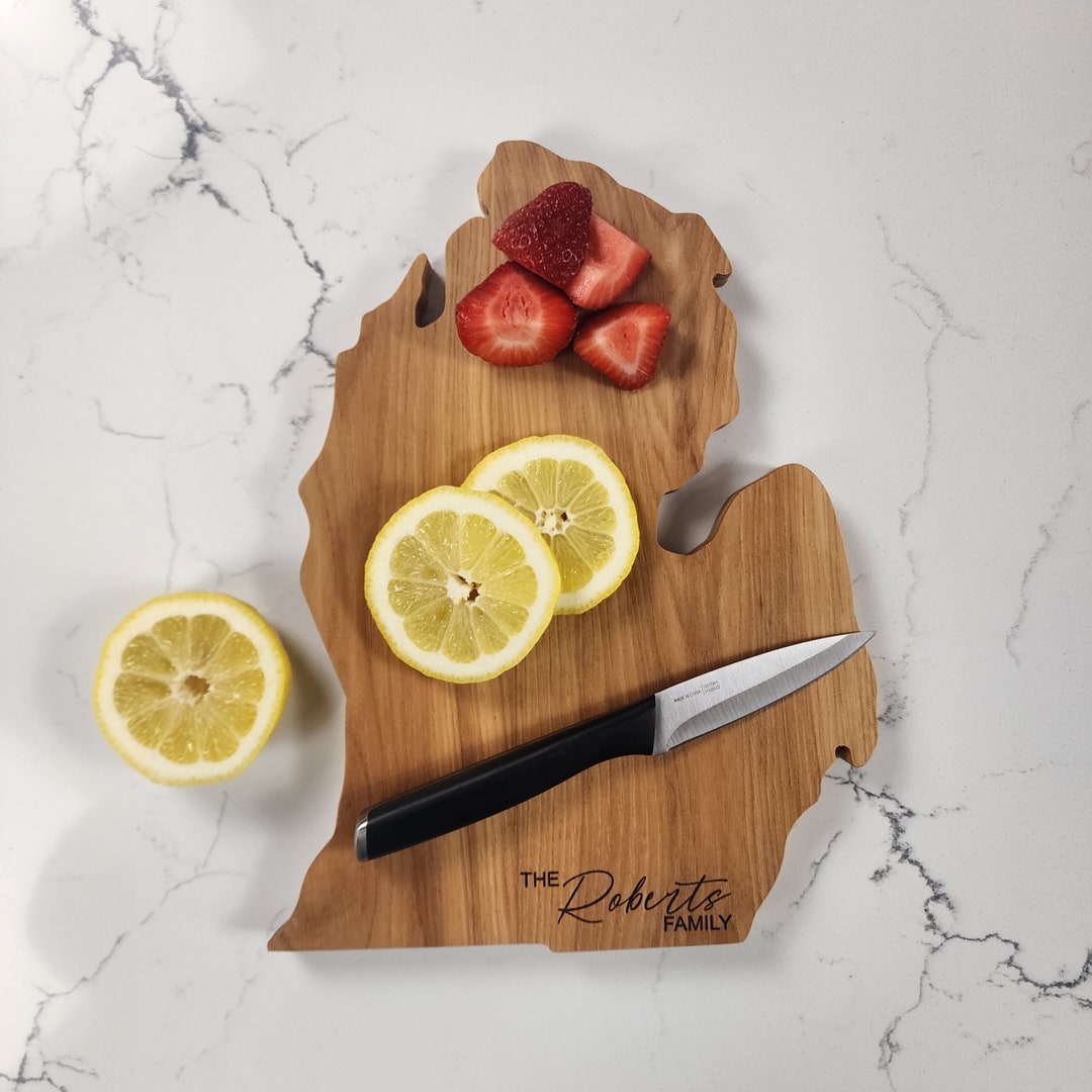 Personalized Michigan State Cutting Board and Serving Tray Handmade ...