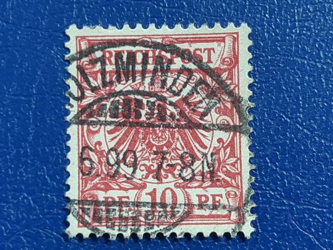 Postage Stamp Reichspost 10 Pf 1889r - Etsy UK