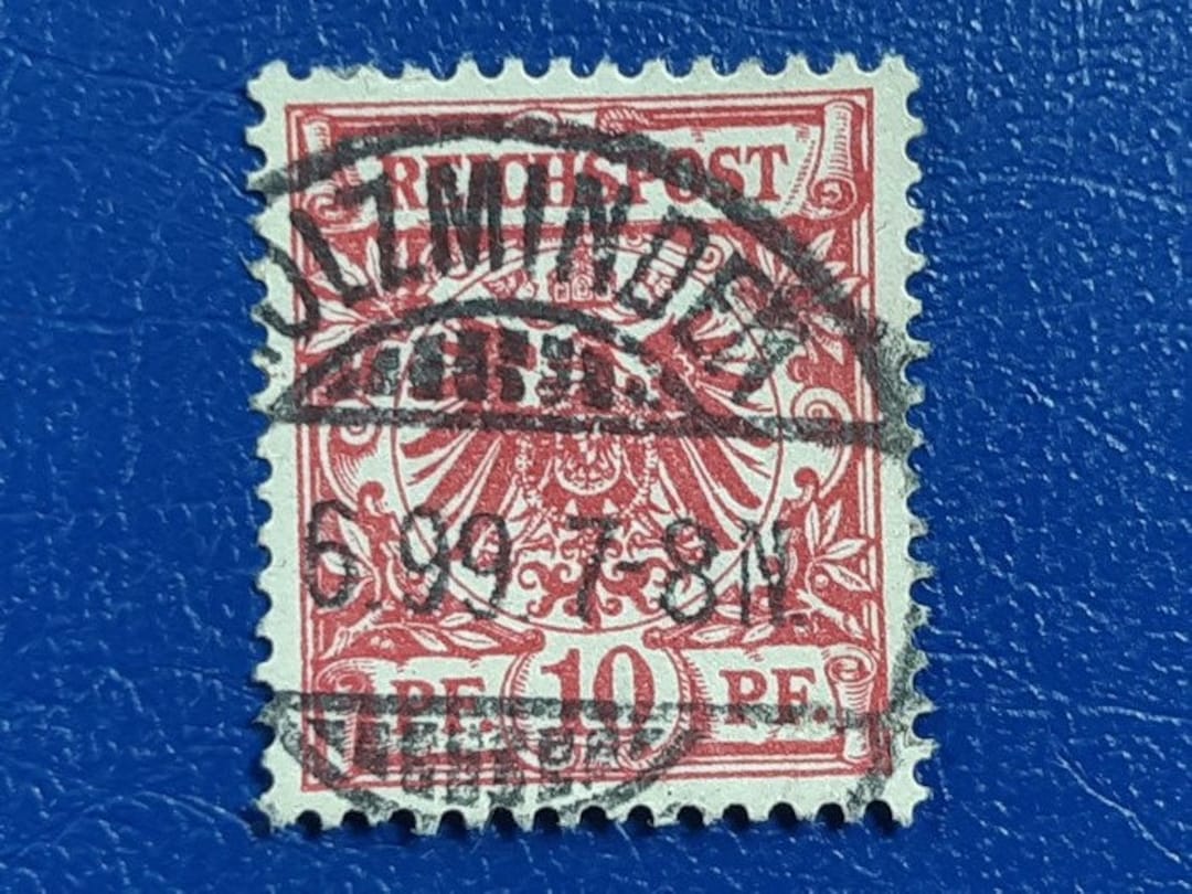 Timbre-poste Reichspost 10 pf 1889r - Etsy France