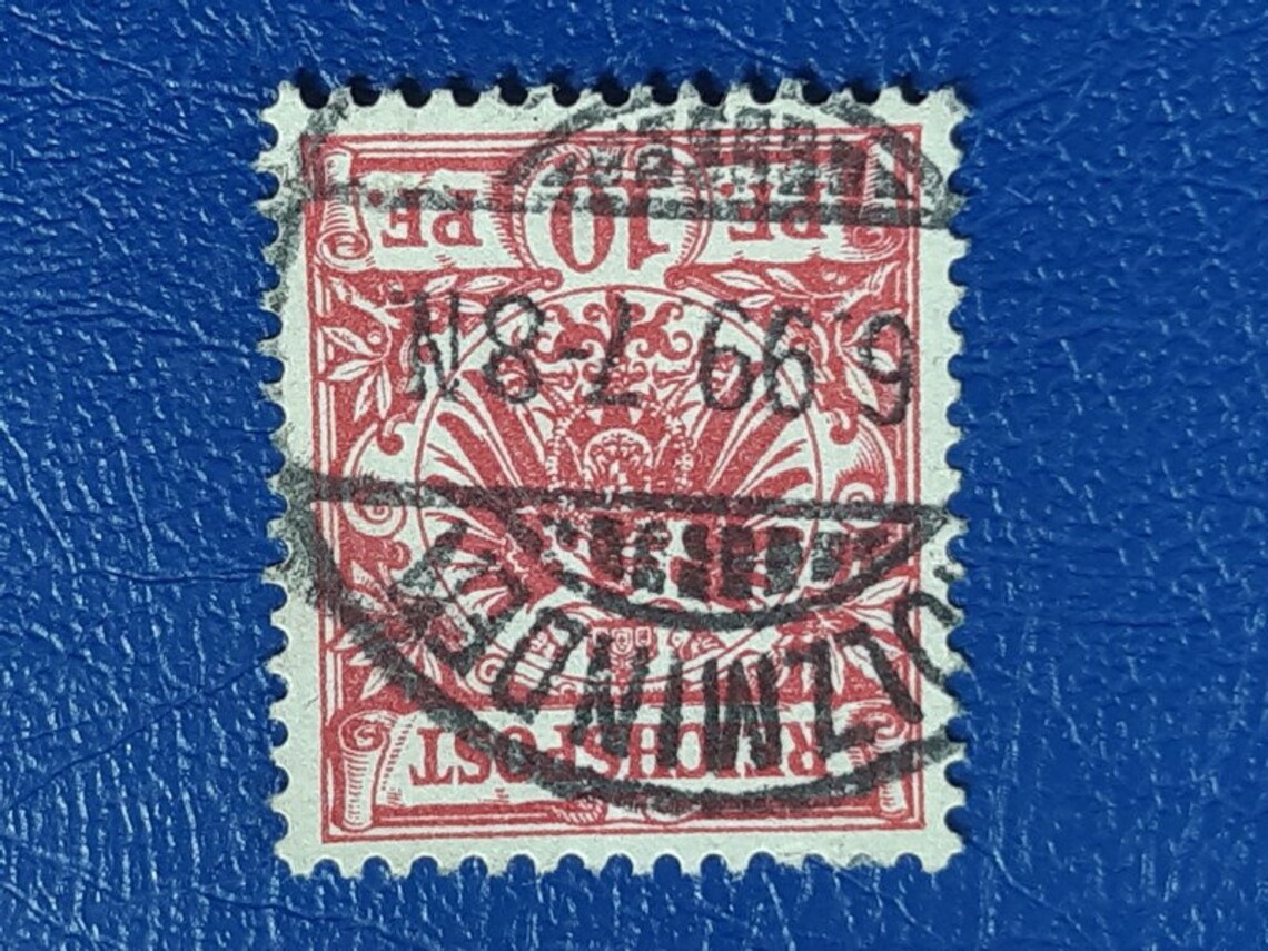 Postage Stamp Reichspost 10 Pf 1889r - Etsy UK
