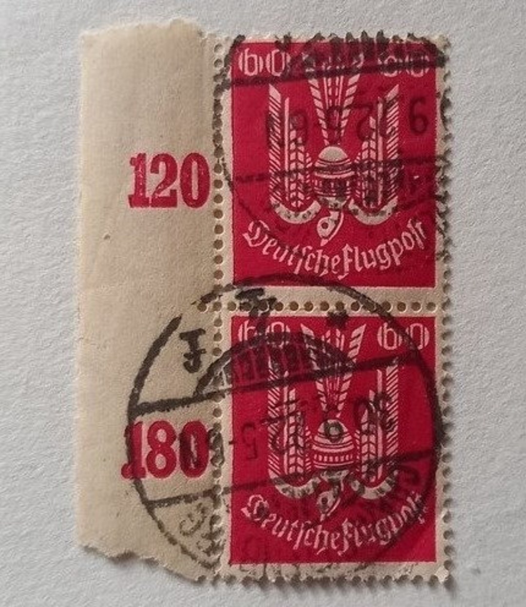Pair of Stamps 60 Pfg Germany 1922 - Etsy