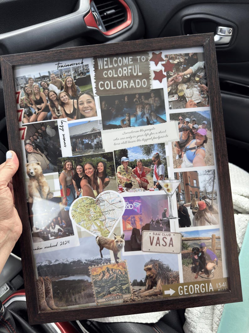 Collage Template for Friend Moving Away - Etsy