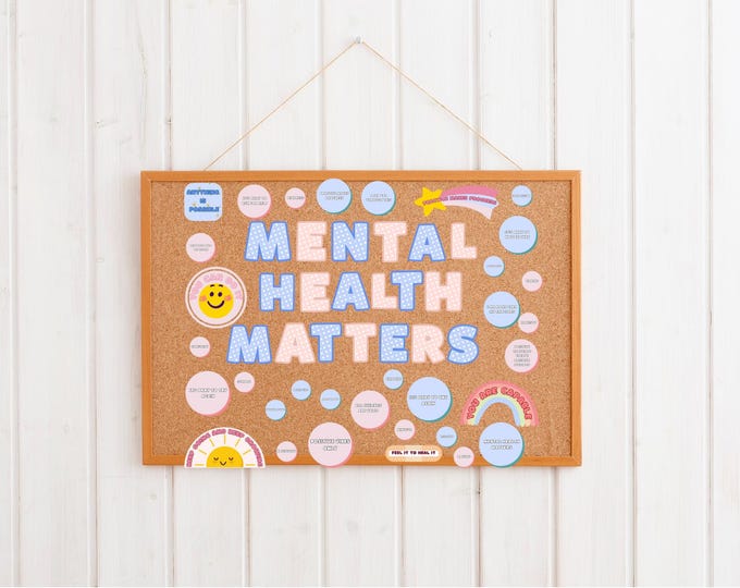 Mental Health Awareness Bulletin Board - Etsy