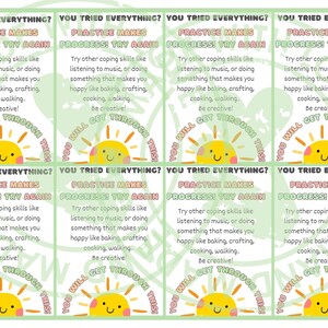 Coping Skills Reminder Cards - Etsy
