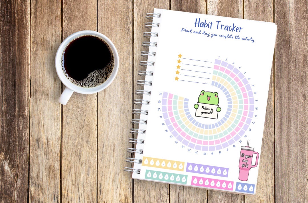 Minimalist Habit Tracker Printable | PDF Instant Download ...