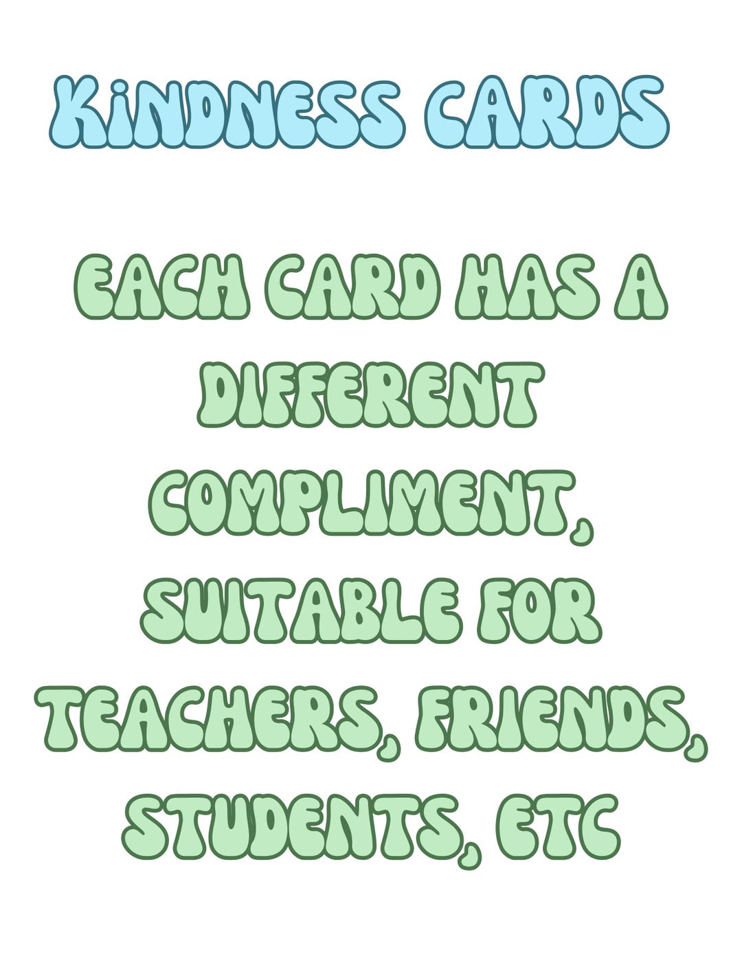 Mental Health Awareness Month- Compliment Cards – Encouragement ...