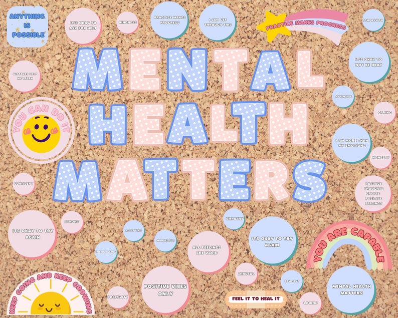 Mental Health Awareness Bulletin Board - Etsy