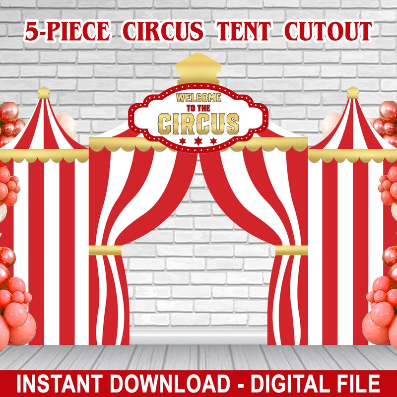 Circus Birthday Cutout - Etsy