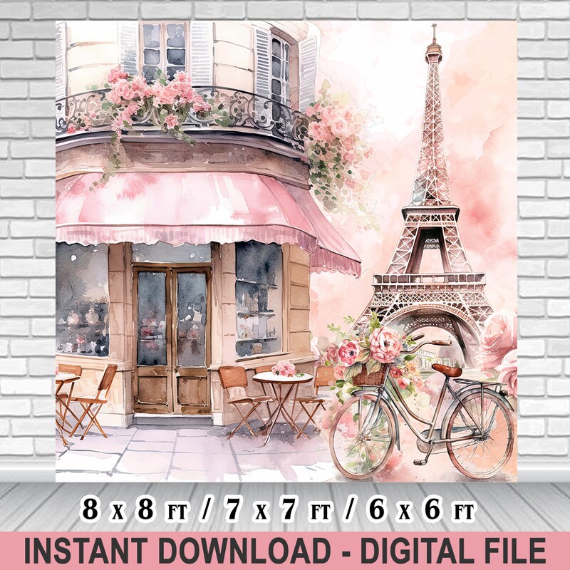 Paris Backdrop - Etsy