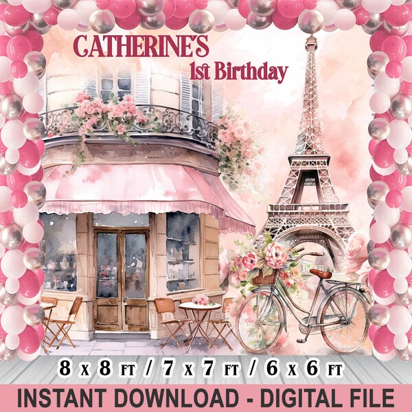 Paris Backdrop - Etsy