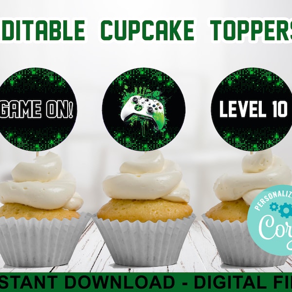 Game Cupcake Toppers - Etsy