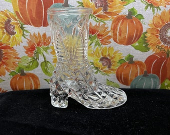 Glass Boot Vase - Etsy