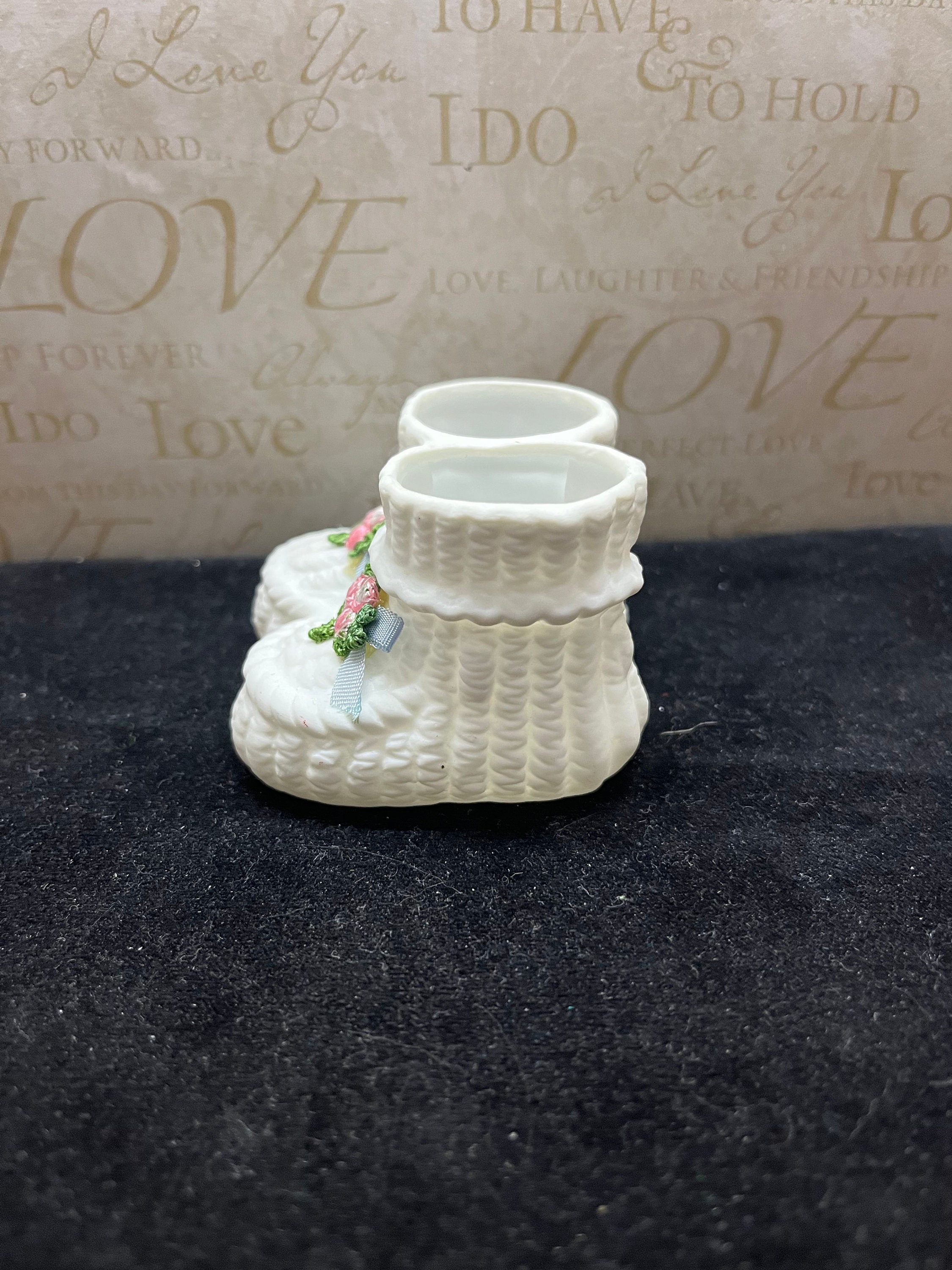 Miniature Porcelain /ceramic White Baby Booties - Etsy