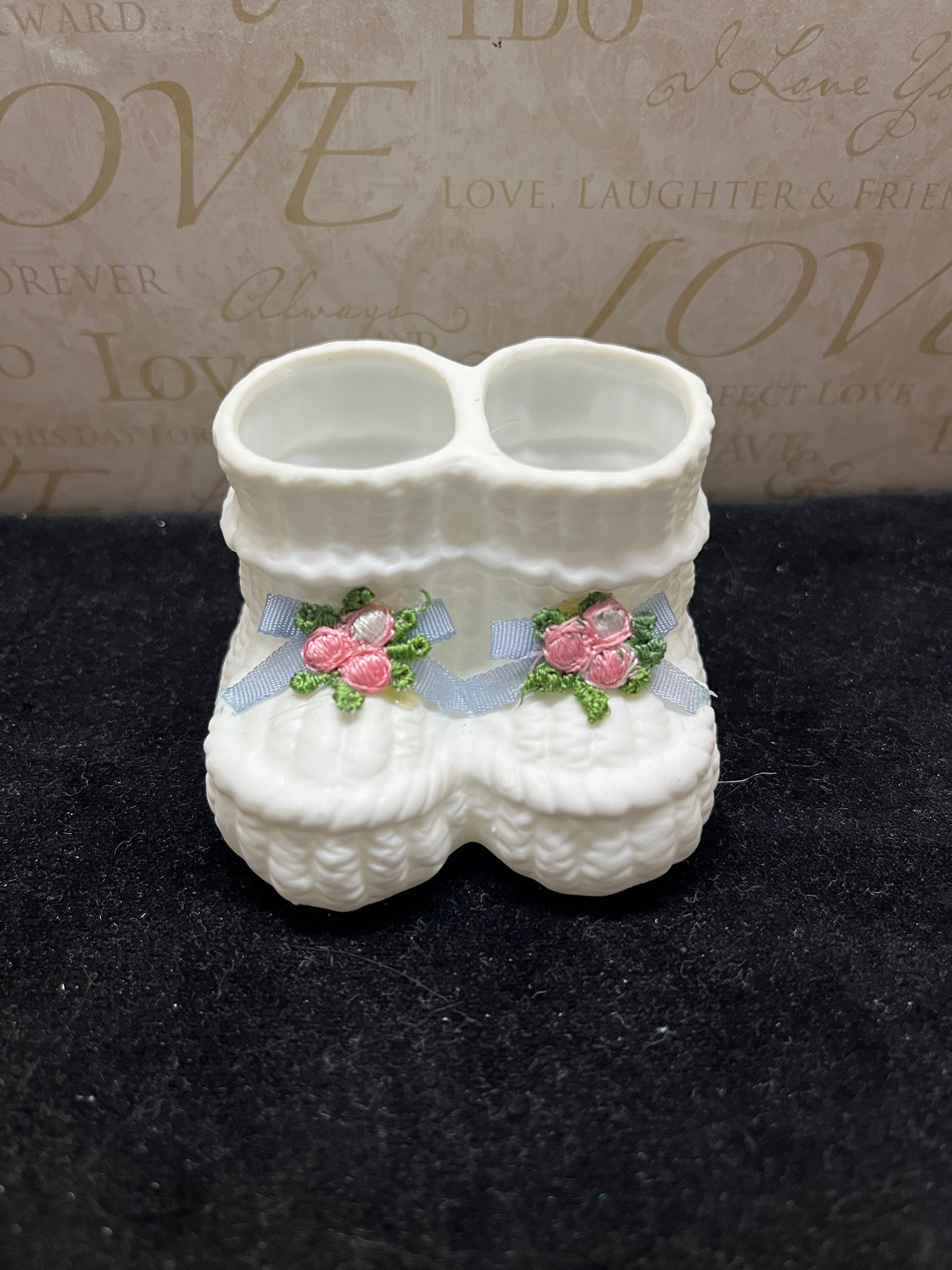 Miniature Porcelain /ceramic White Baby Booties - Etsy