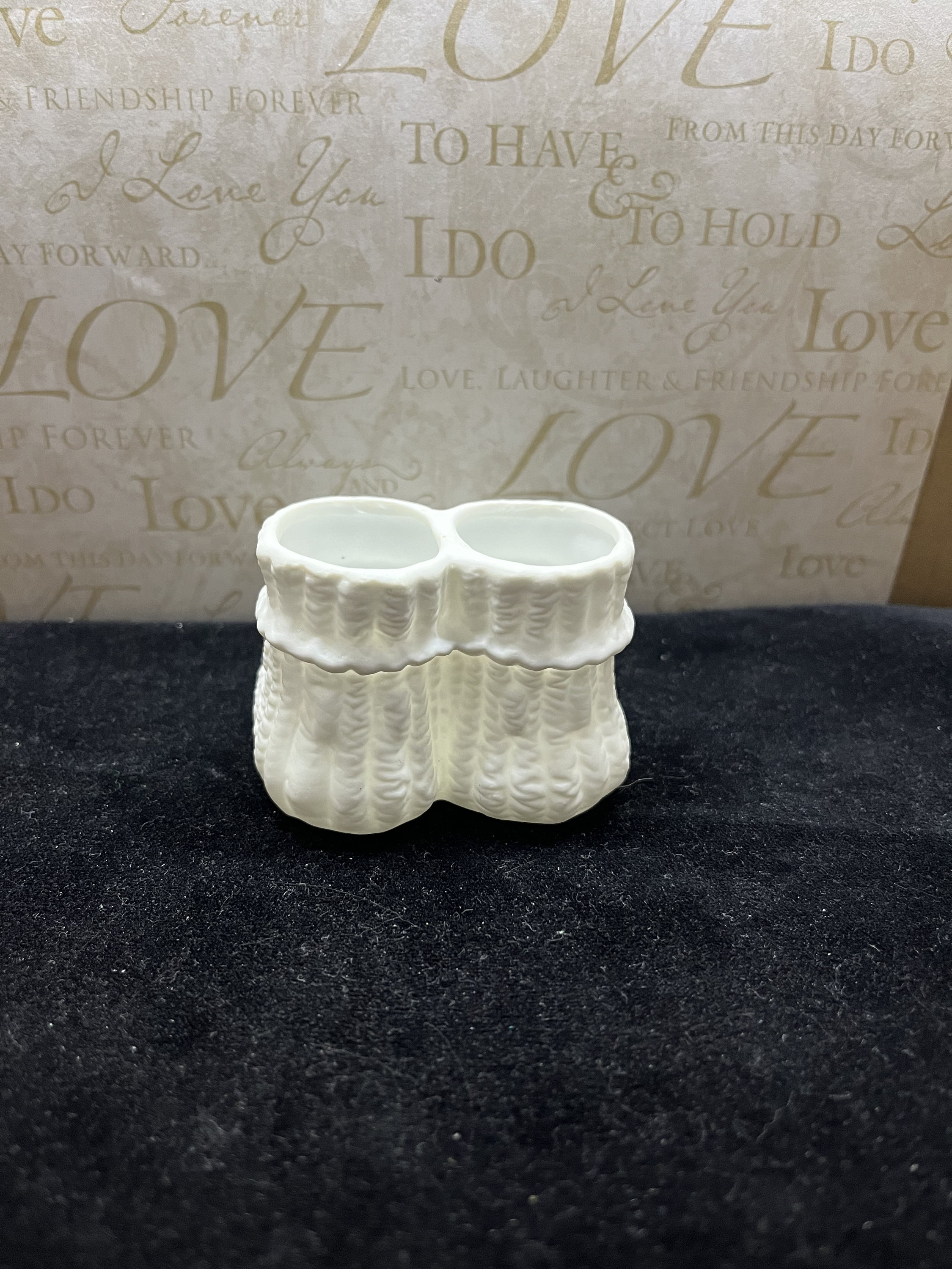 Miniature Porcelain /ceramic White Baby Booties - Etsy