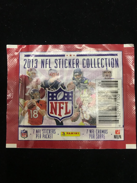 2013 NFL Sticker Collection Pack | Etsy