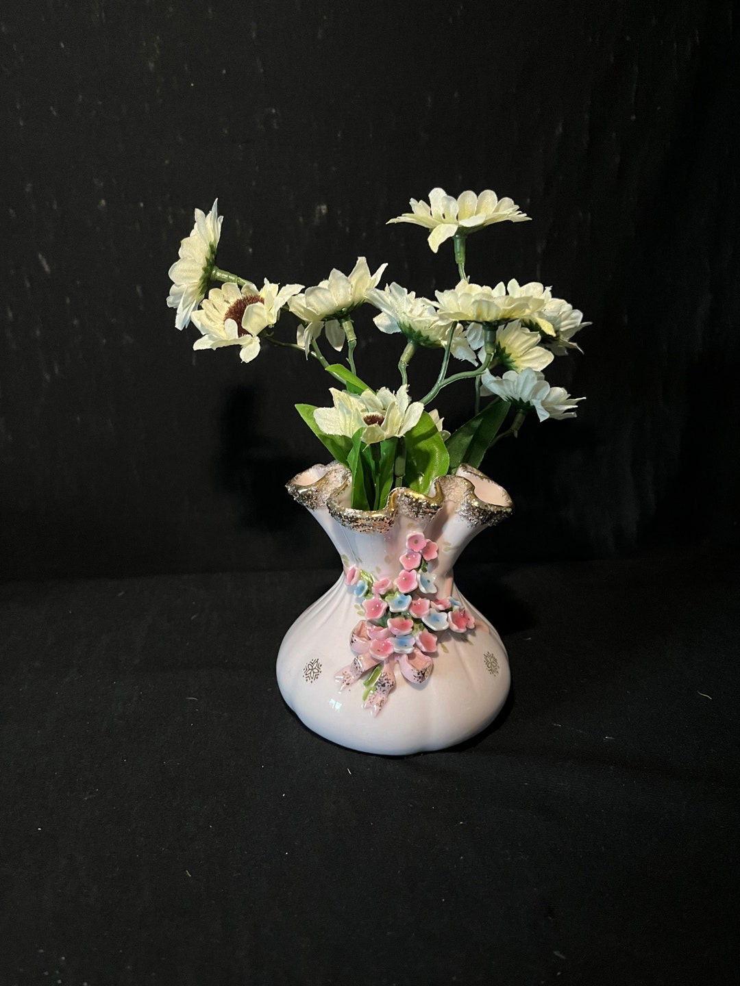 1950's Lefton China Pink Sinch Sack Vase - Etsy