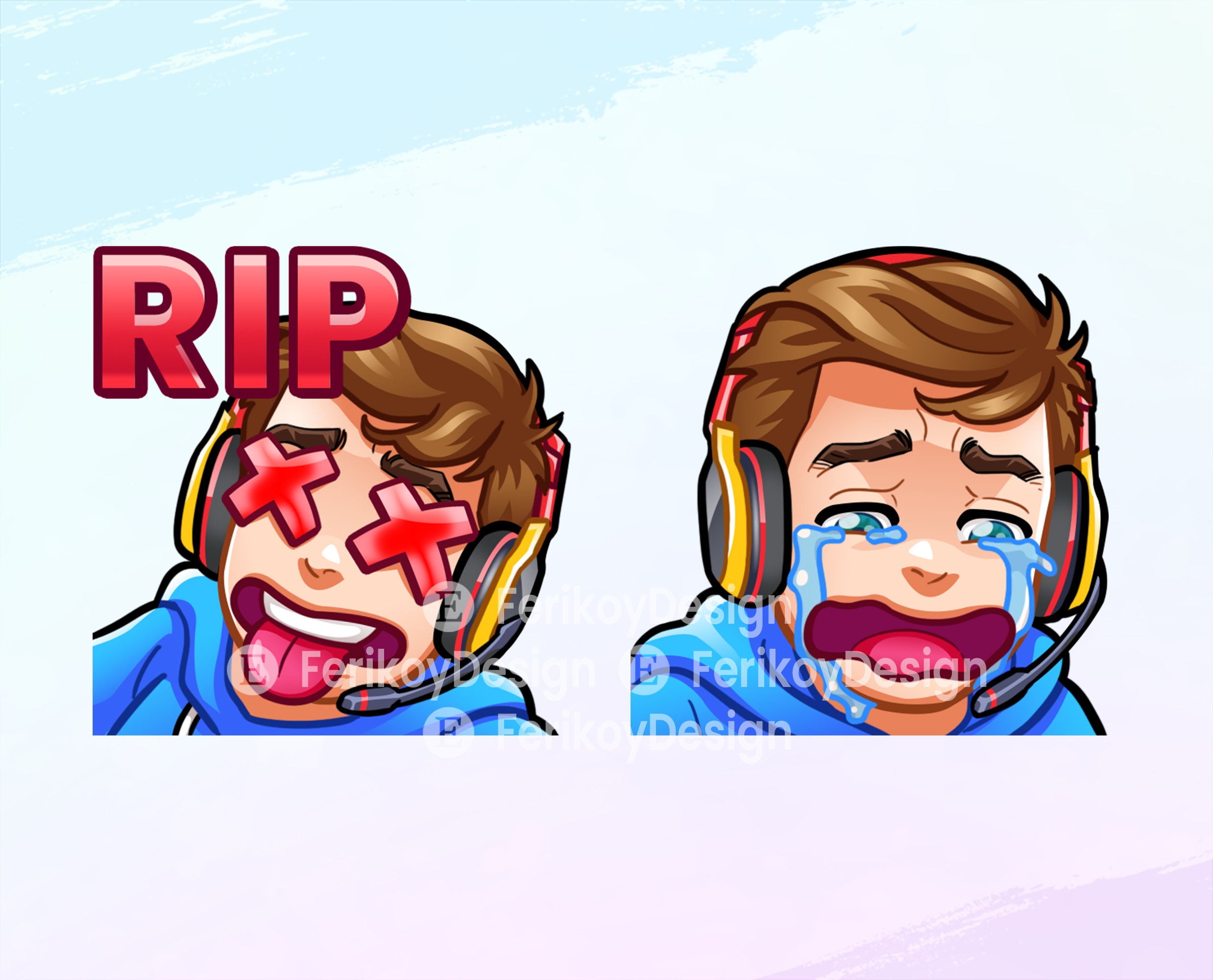 Stream Emotes Boy Emote Packs 1 Custom Emotes Twitch Discord Youtube ...