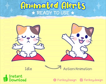Cute Animated Stream Alert Twitch Alert Alert Box Animated - Etsy