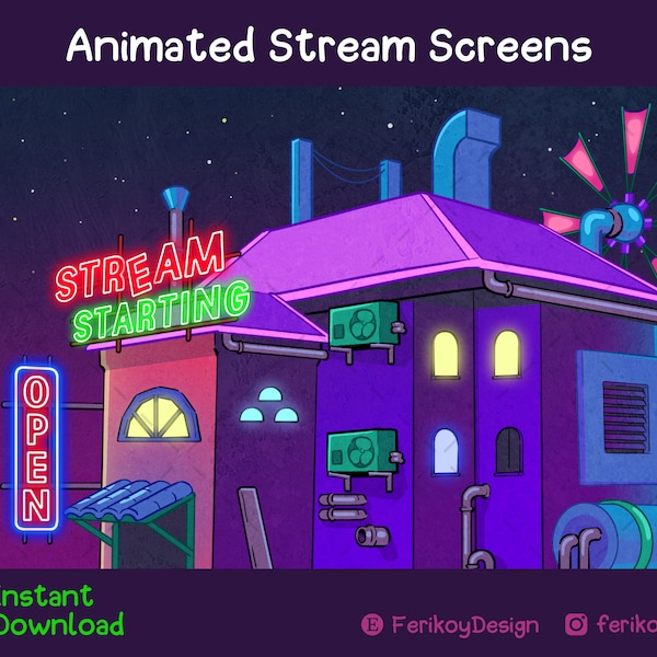 Animated Cyberpunk Overlay - Etsy