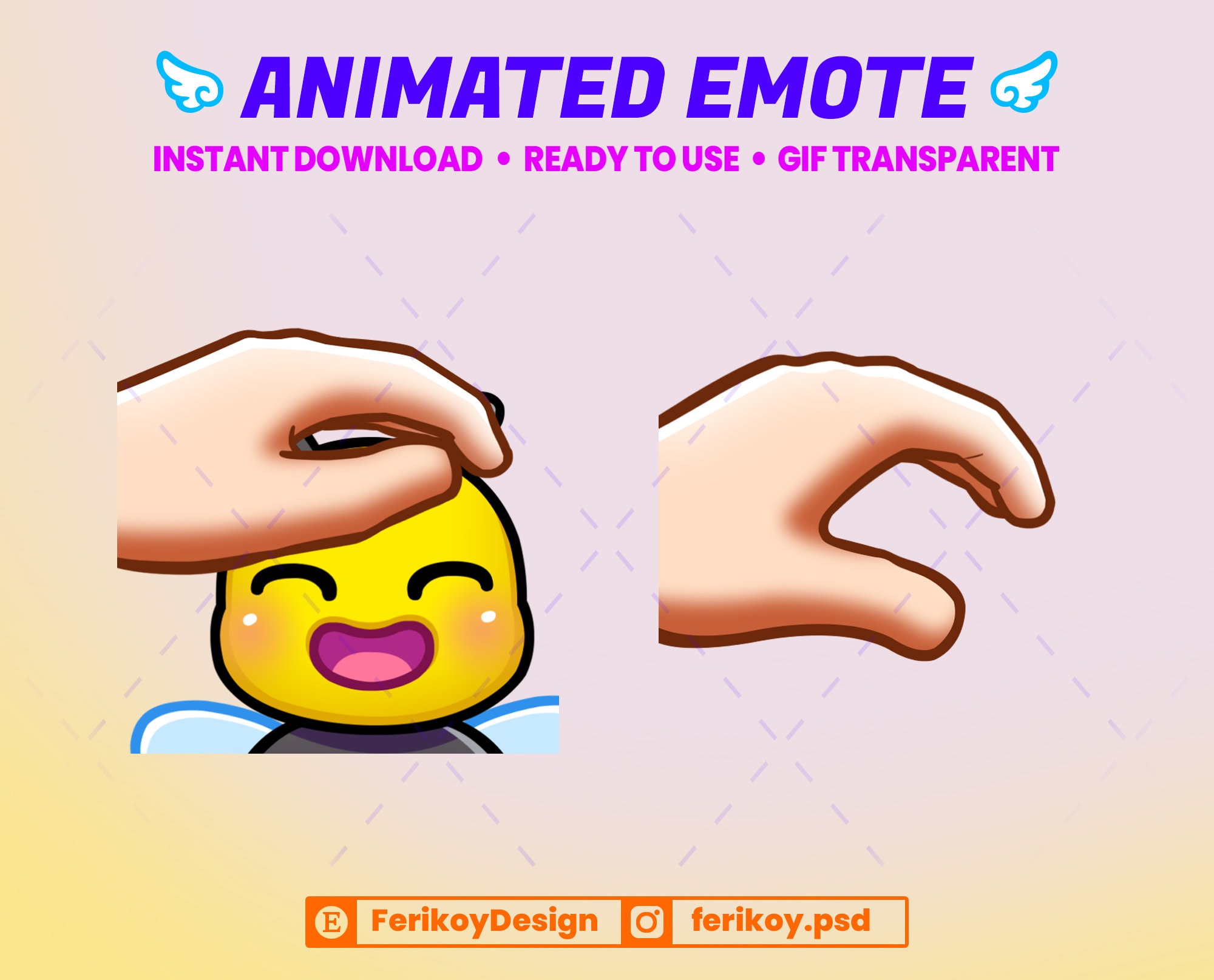 Cute Bee Touch Animated Emote – Twitch & Discord (digital Download) - Etsy