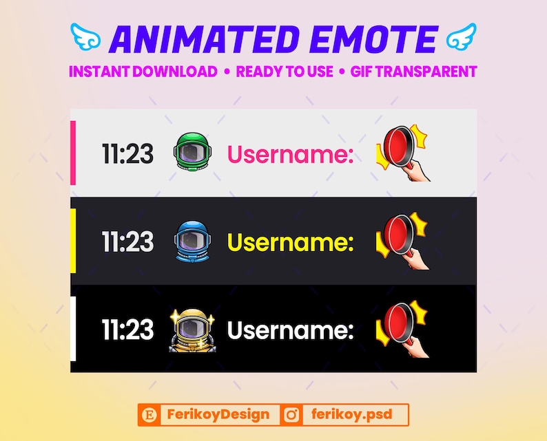 Frying Pan Smack Animated Emote - Funny Hit Slap Emote - for Twitch and ...