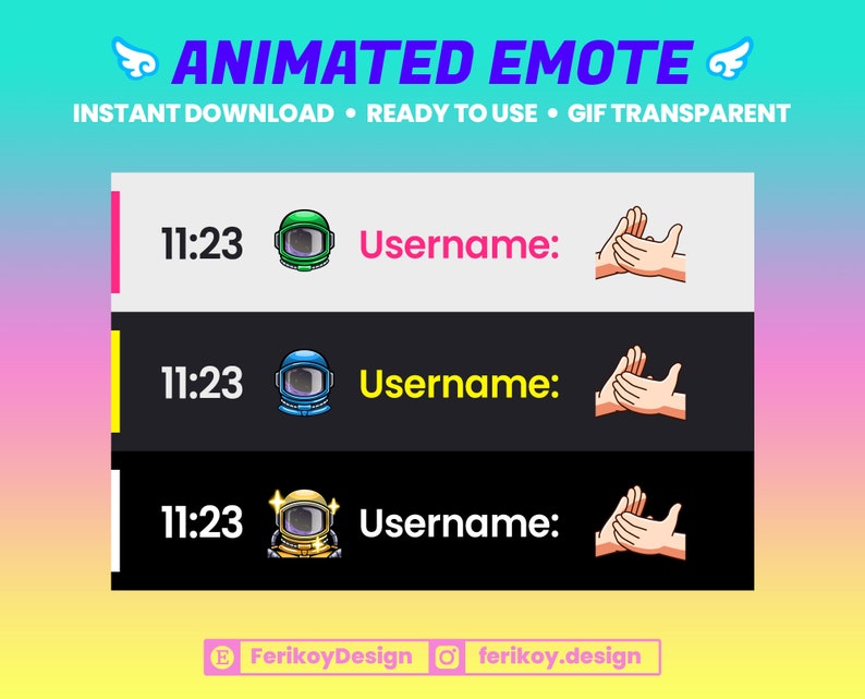 Clapping Hands Animated Emote Clap Clap Good Job for - Etsy