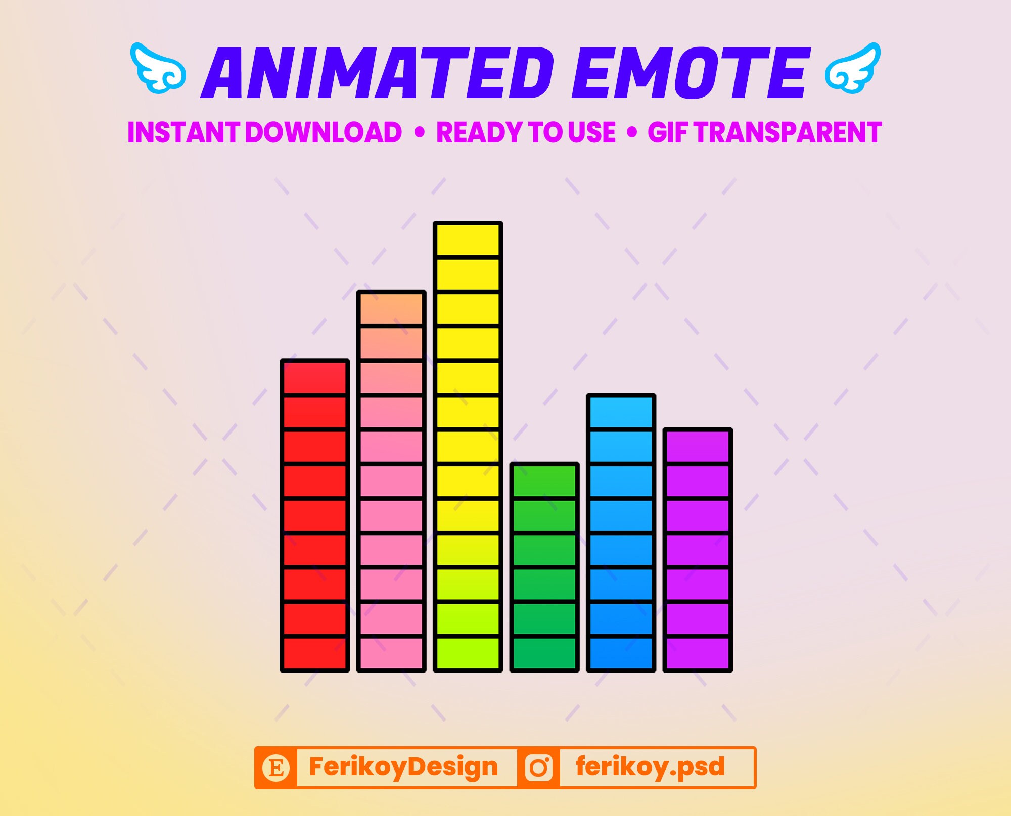 Equalizer Music 1 Animated Emote Music Sound Effect for Twitch and ...