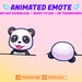 Cute Panda Headbang Slam Animated Emote - Hitting Head - for Twitch and ...