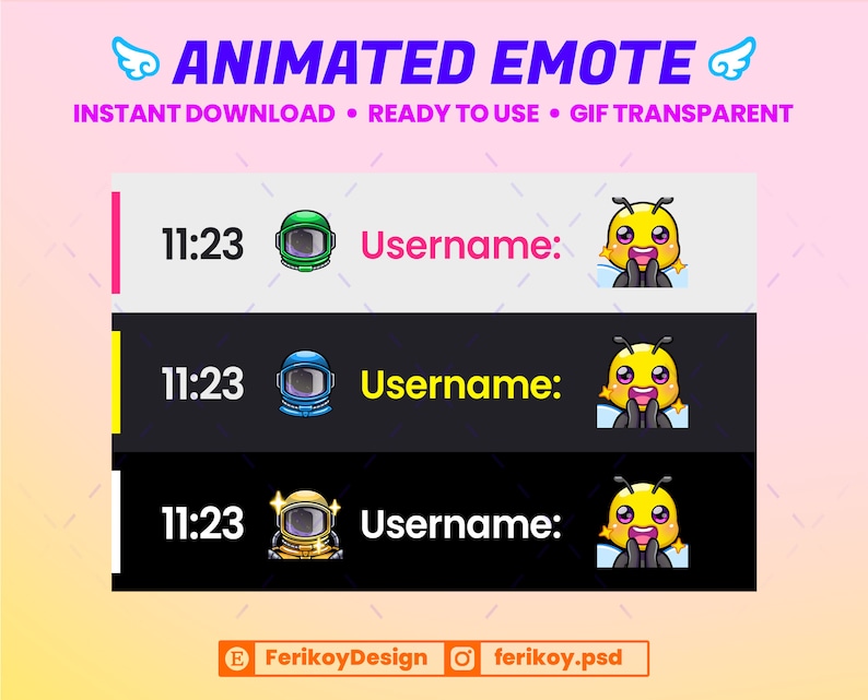 Cute Bee Clapping Hands Animated Emote Appreciating Bee Wasp Hornet for ...