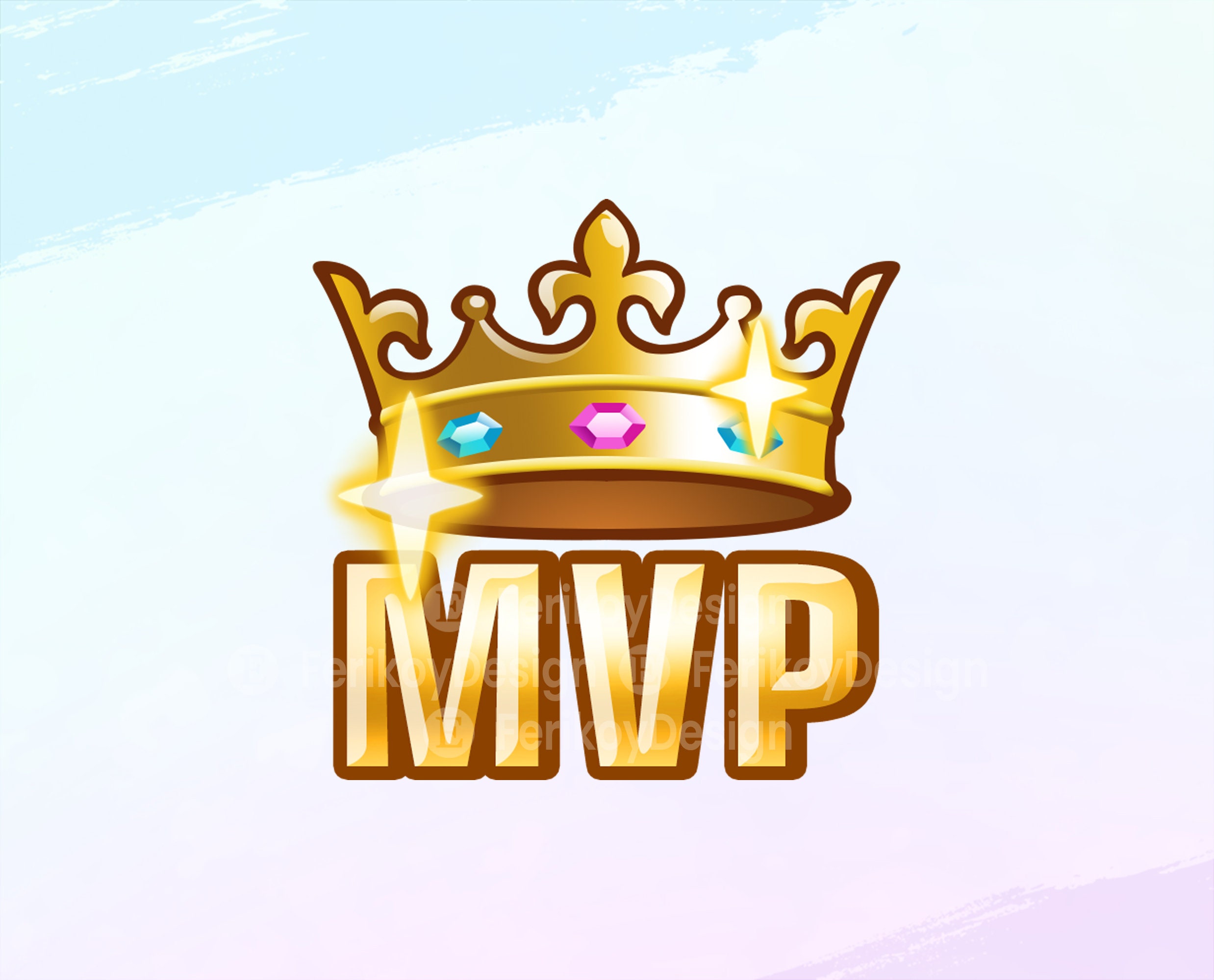 Stream Emotes MVP the King Crown Custom Emotes Twitch Discord Youtube ...